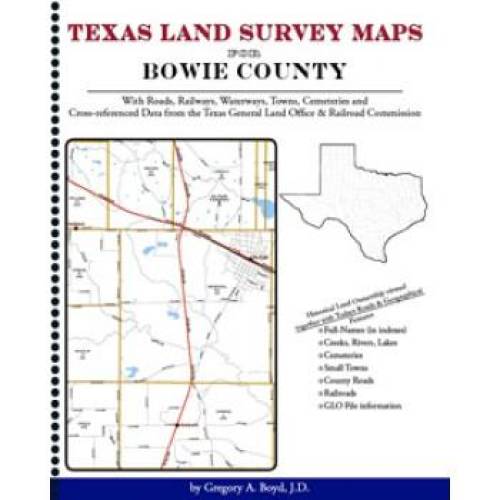 Texas Land Survey Maps for Bowie County – Collector Bookstore