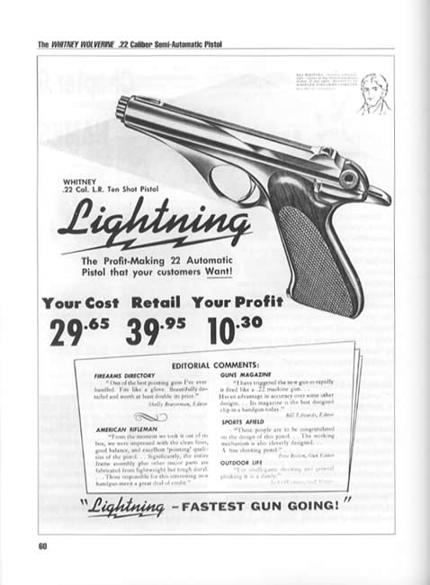 The Whitney Wolverine .22 Caliber Semi-Automatic Pistol – Collector ...